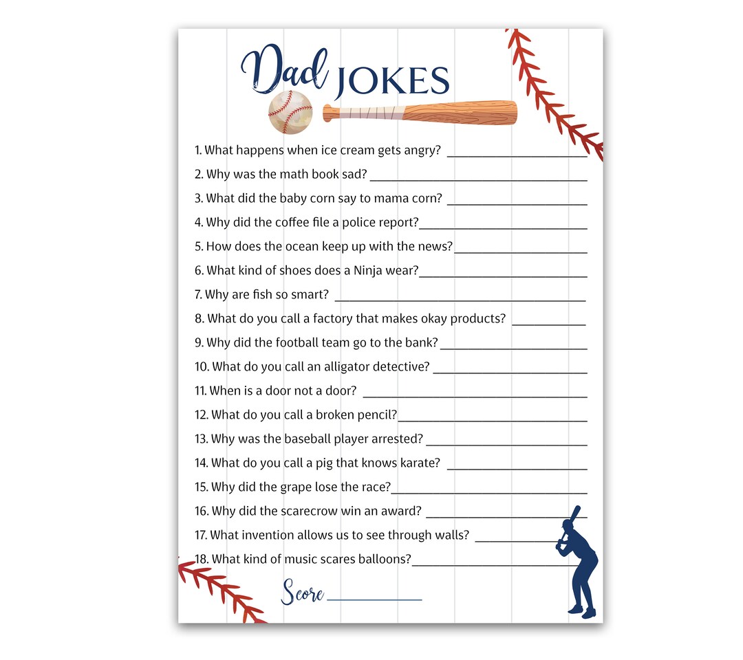 Baseball Dad Jokes