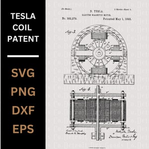 Tesla Coil Patent - DIGITAL FILE ONLY - Etsy