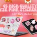 45 Y2K Pink Aesthetic Stickers Printable Digital Stickers Inspired by ...