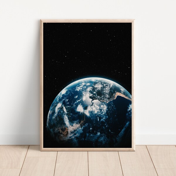 The Earth From Space Poster - Etsy