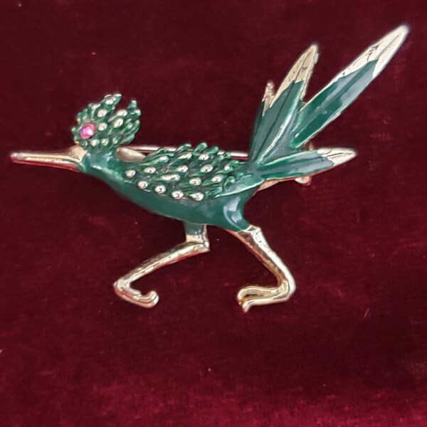 Gold Roadrunner Pin - Etsy