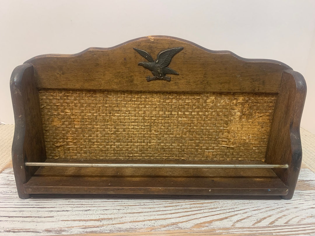 Vintage Rare Wooden Spice Rack, Wood Shelf With Eagle MCM Shelf - Etsy