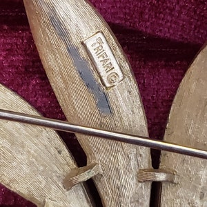 Vintage 1960's Large Trifari Signed Floral Leaf Brooch/pin - Etsy