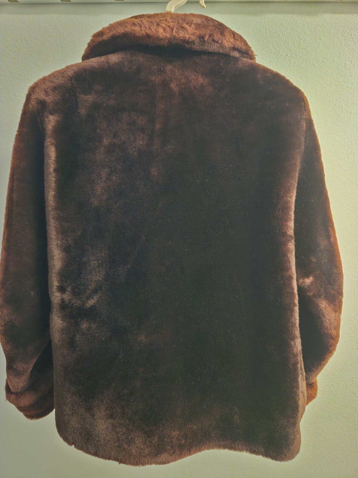 Vintage 1950's Plush Mouton Lamb Fur Coat Size M to L Rich Brown in ...