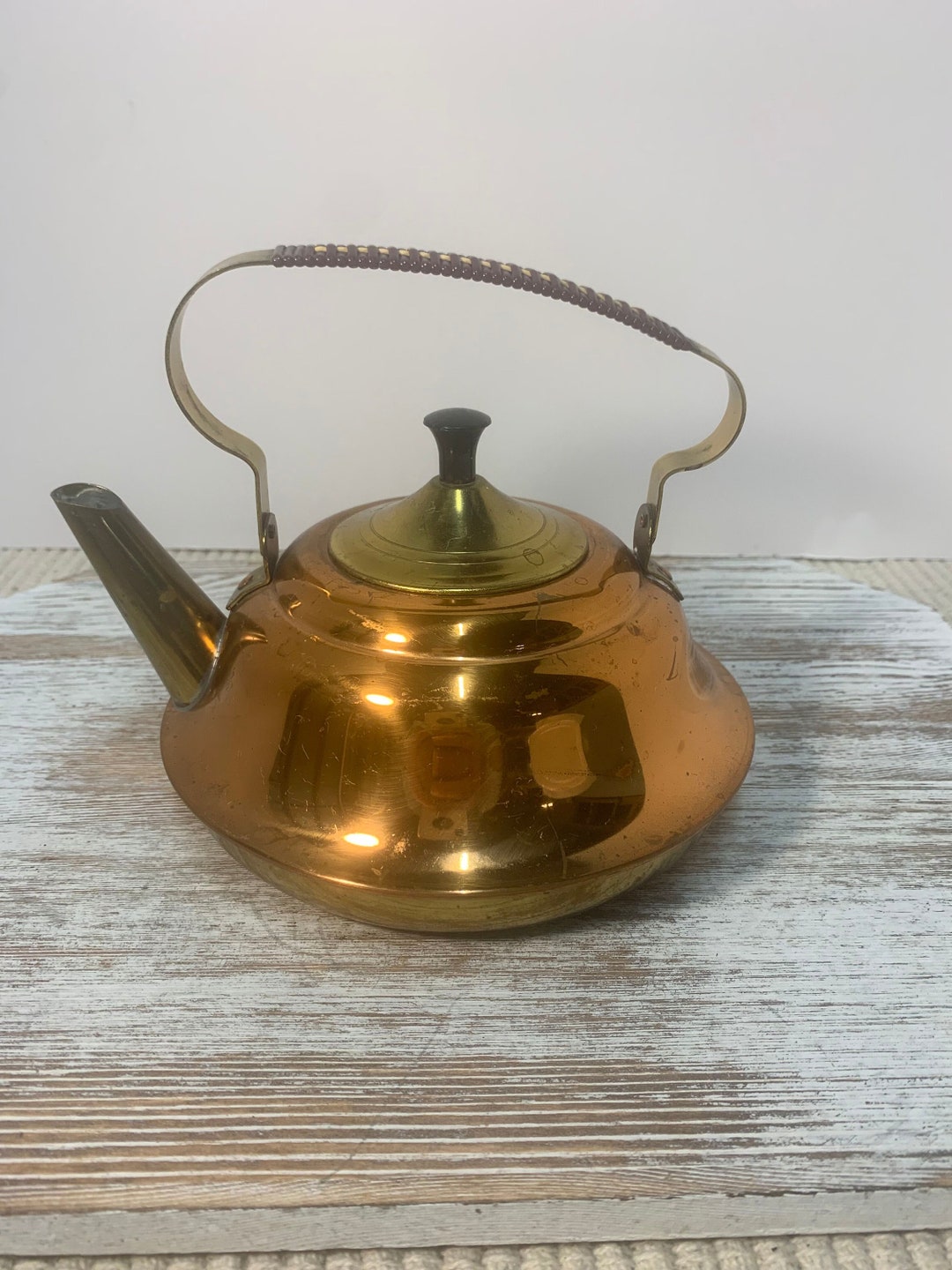 Vintage Copper/brass Dutch Teapot/kettle Metewa Made in - Etsy