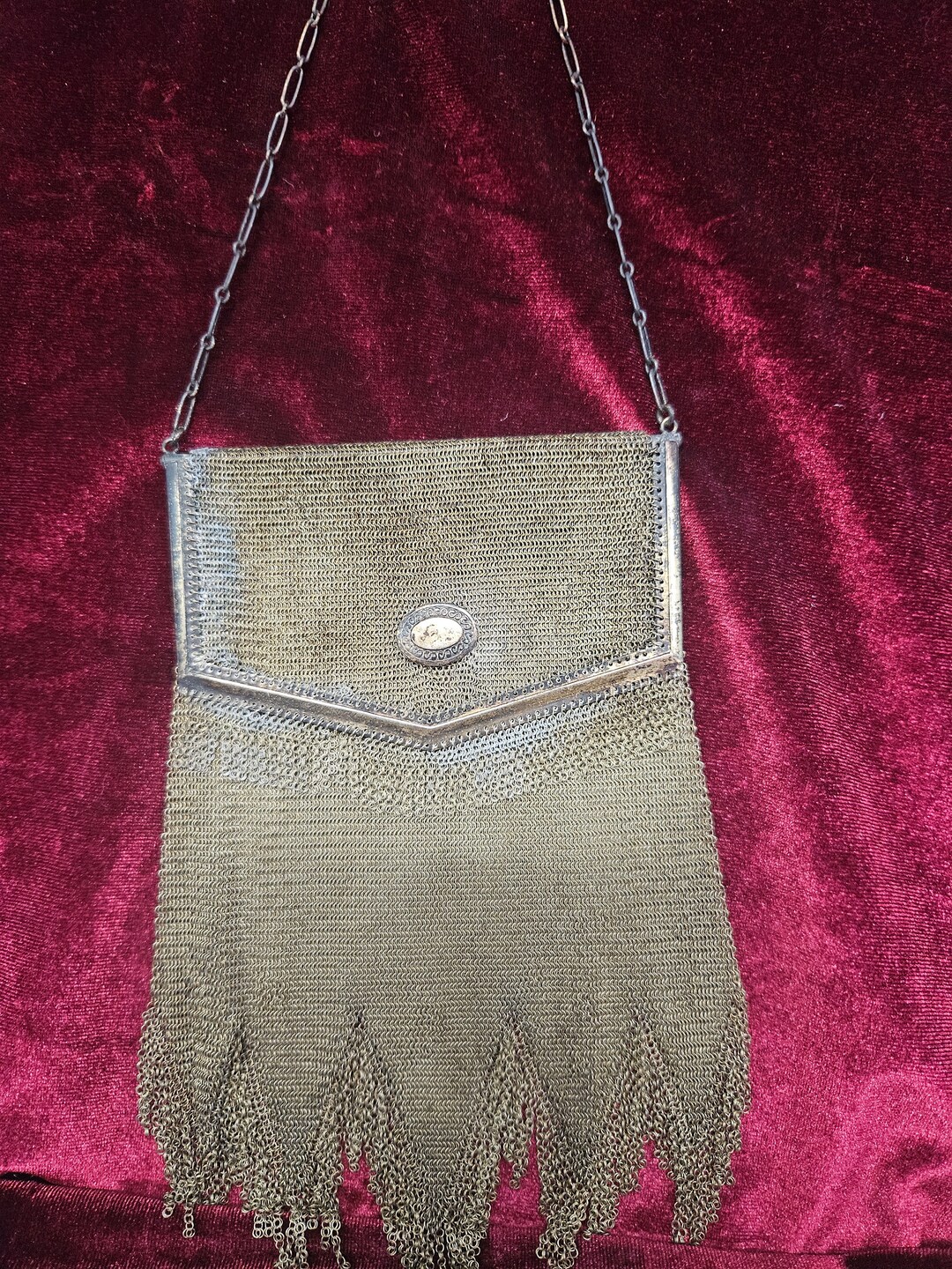 Antique Whiting and Davis "princess Mary" Gold Chainmail Mesh Purse ...