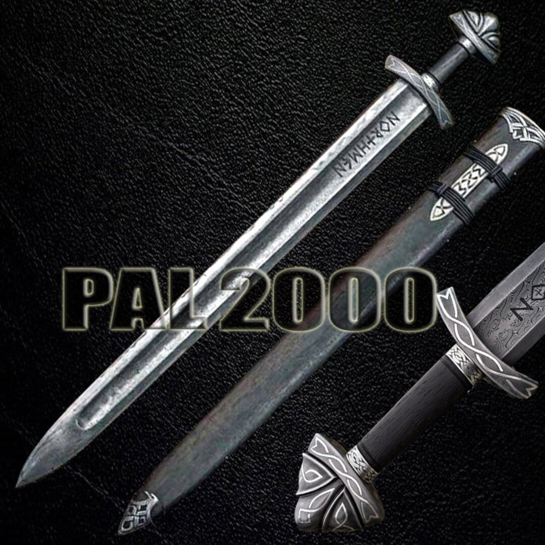 Hand Forged Damascus Steel Viking Sword Sharp / Battle Ready Medieval ...