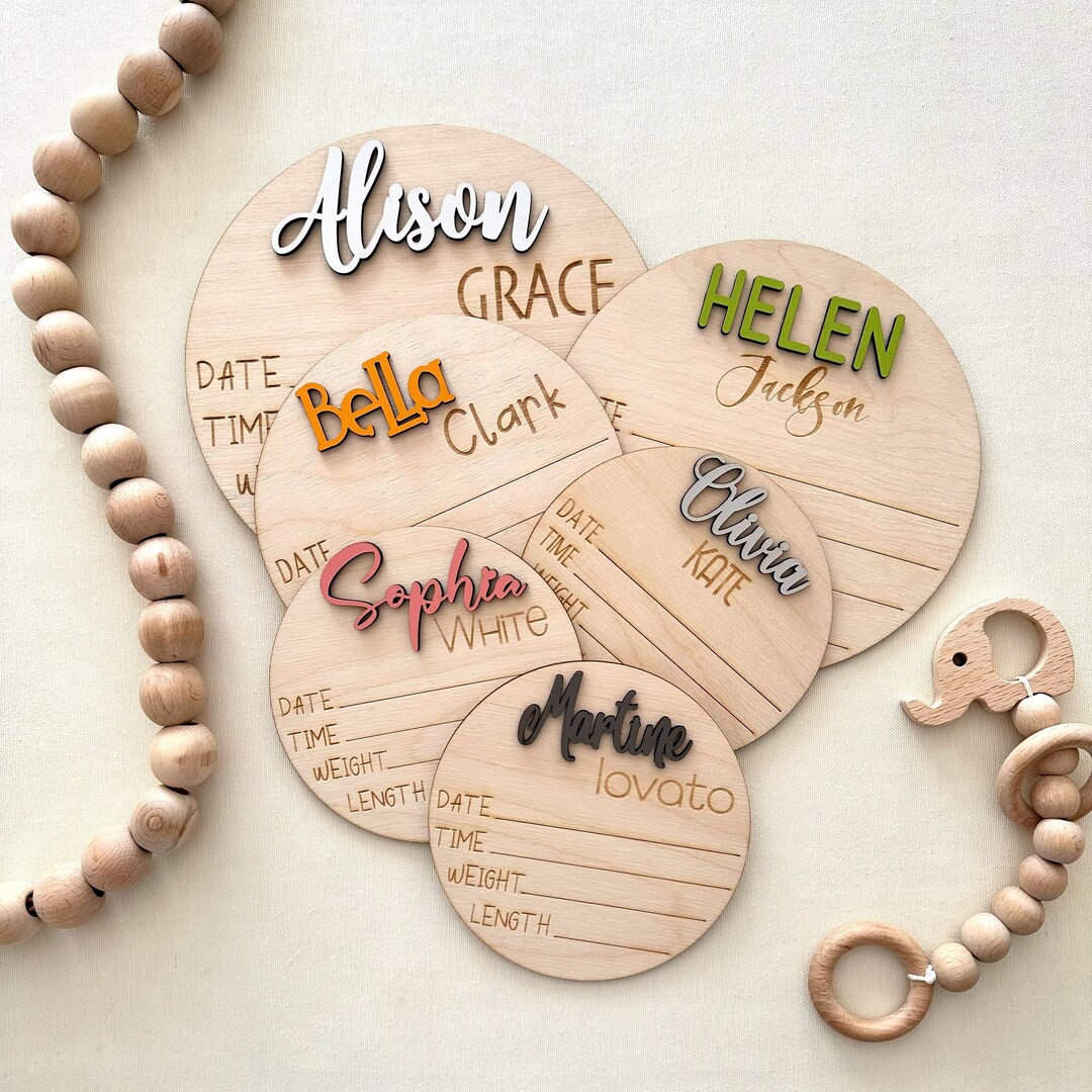 Birth Stats and Baby Announcement Sign Birth Announcement - Etsy