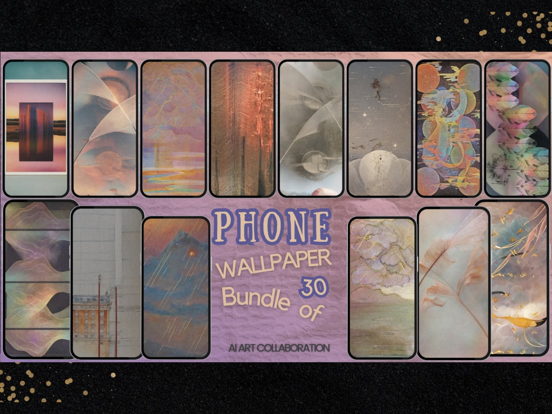 30 Digital Art Wallpaper Backgrounds for iPhone & Smartphone. Minimalist Abstracts. Mixed Media ...