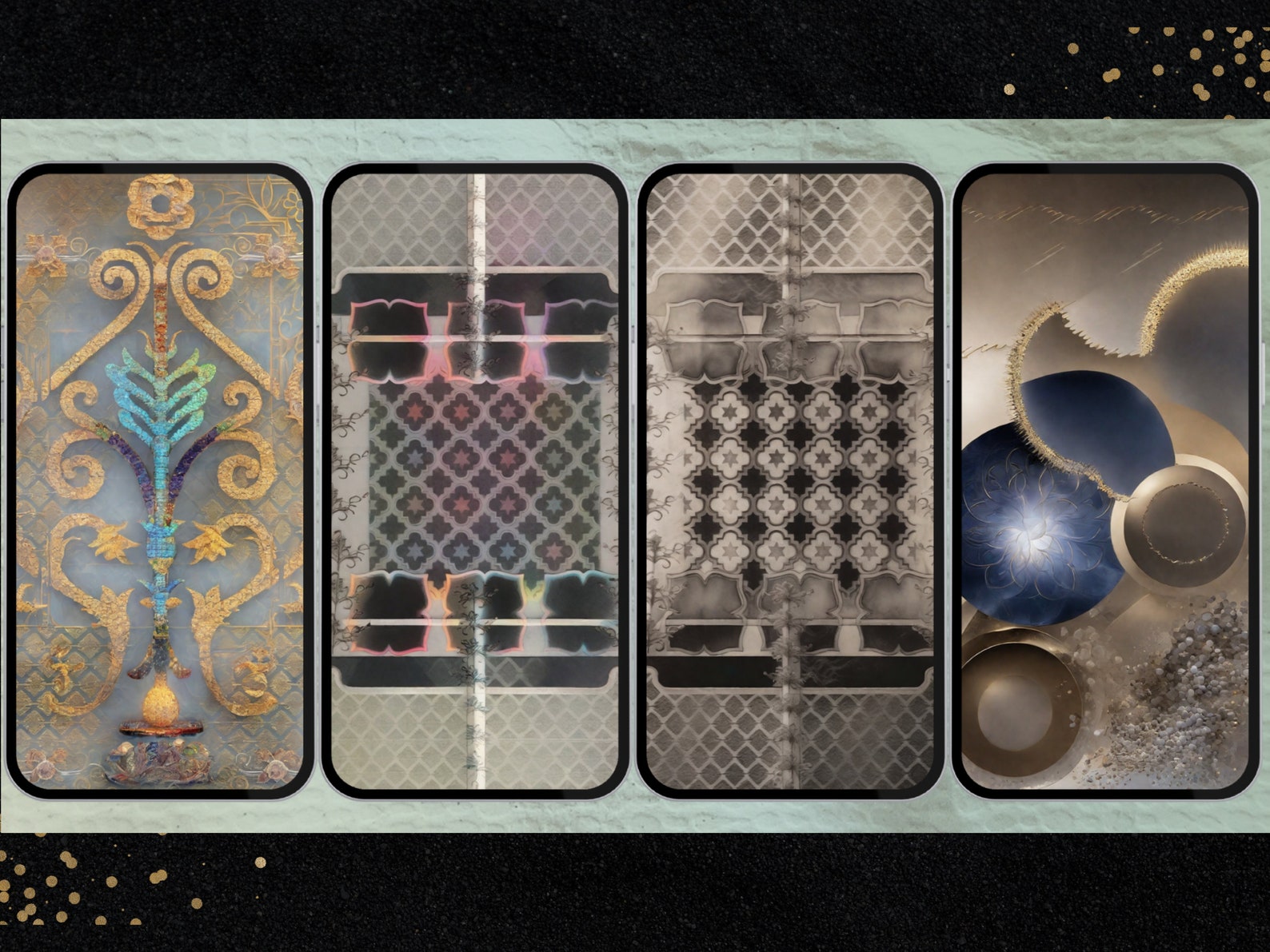 30 Digital Art Wallpaper Backgrounds for iPhone & Smartphone. Minimalist Abstracts. Mixed Media ...