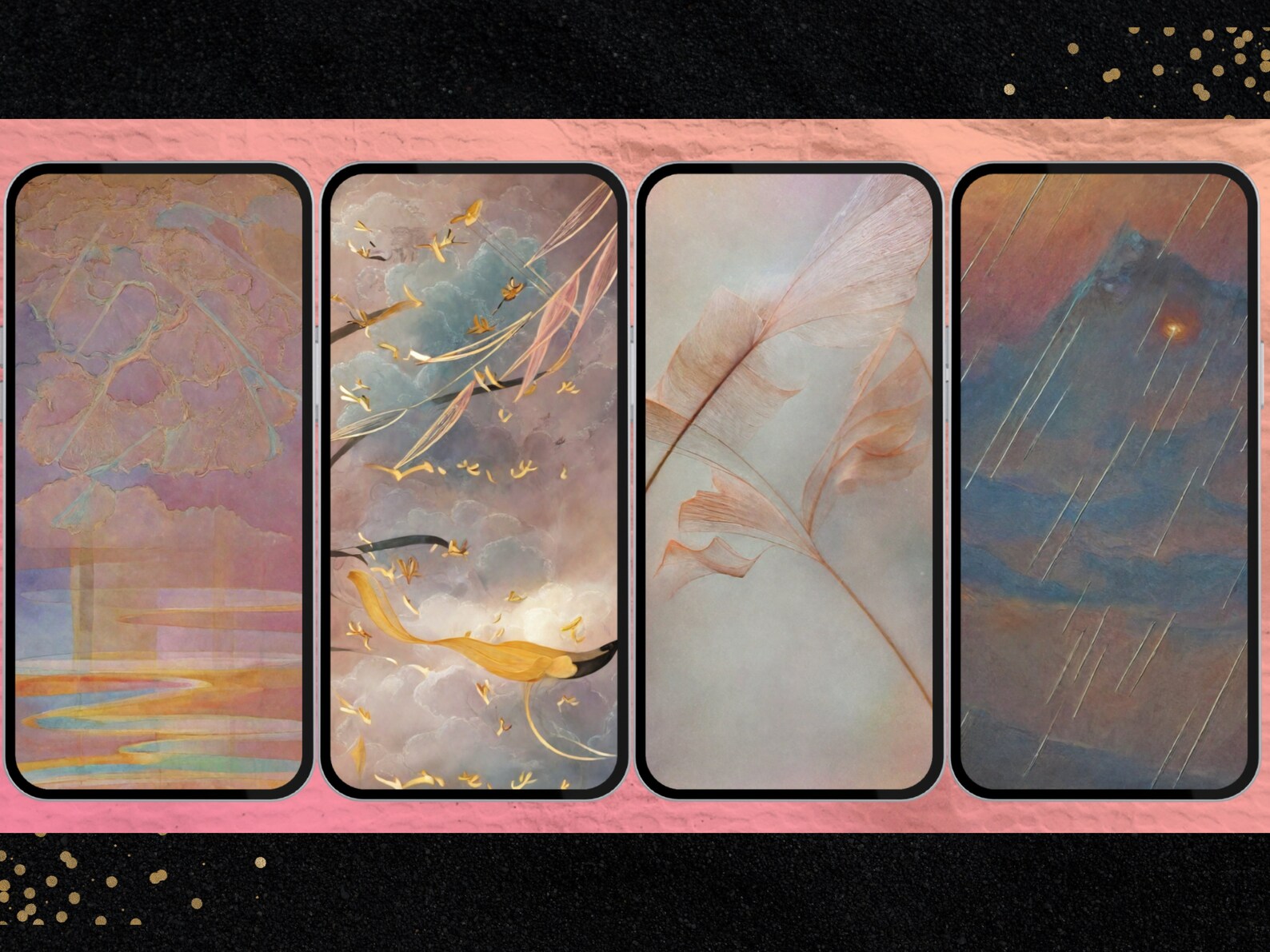 30 Digital Art Wallpaper Backgrounds for iPhone & Smartphone. Minimalist Abstracts. Mixed Media ...