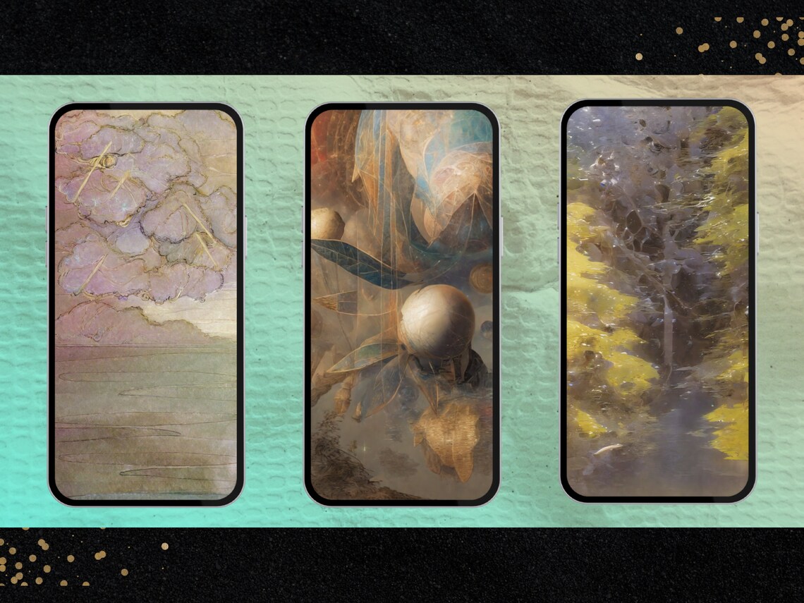 30 Digital Art Wallpaper Backgrounds for iPhone & Smartphone. Minimalist Abstracts. Mixed Media ...