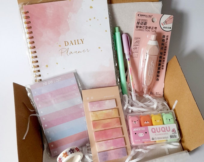 Daily Planner Stationery Box Gift Set Cute Stationery Office Gift ...