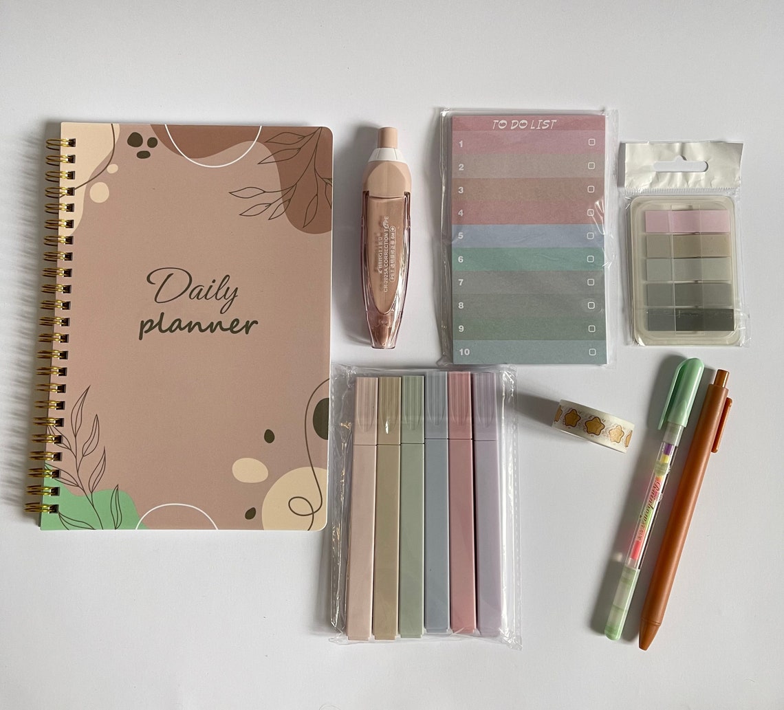 Daily Planner Stationery Box Gift Set Cute Stationery Office Gift ...