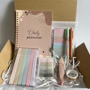 Daily Planner Stationery Box Gift Set Cute Stationery Office Gift ...