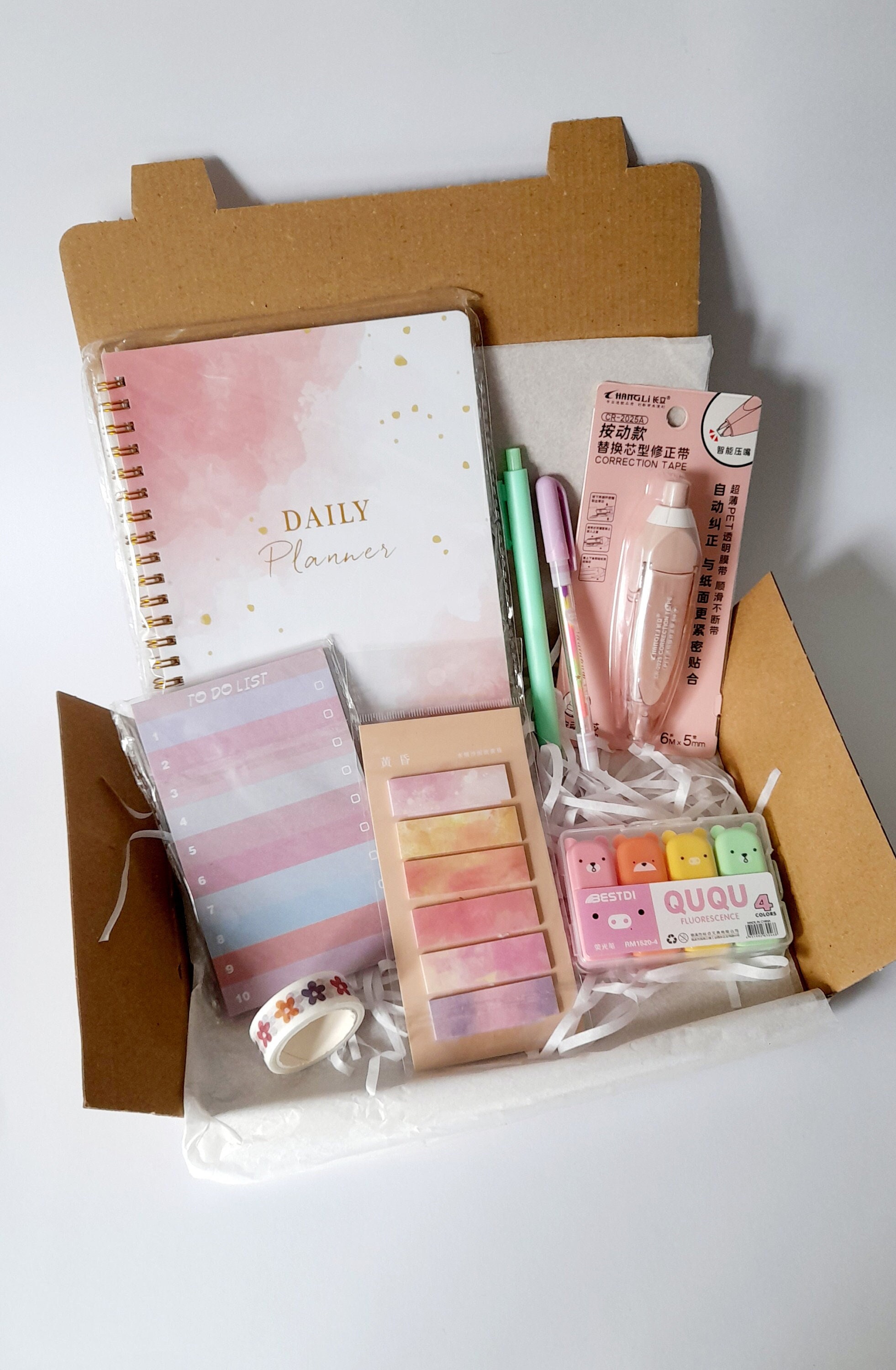 Daily Planner Stationery Box Gift Set Cute Stationery Office Gift ...