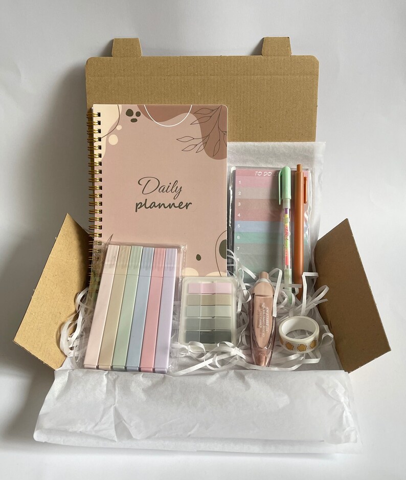 Daily Planner Stationery Box Gift Set Cute Stationery Office Gift ...