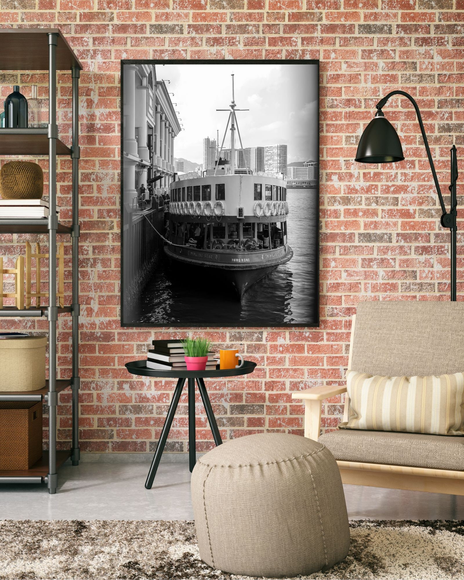 Star Ferry Hong Kong - Hong Kong Gift - Black and White Print - Digital ...