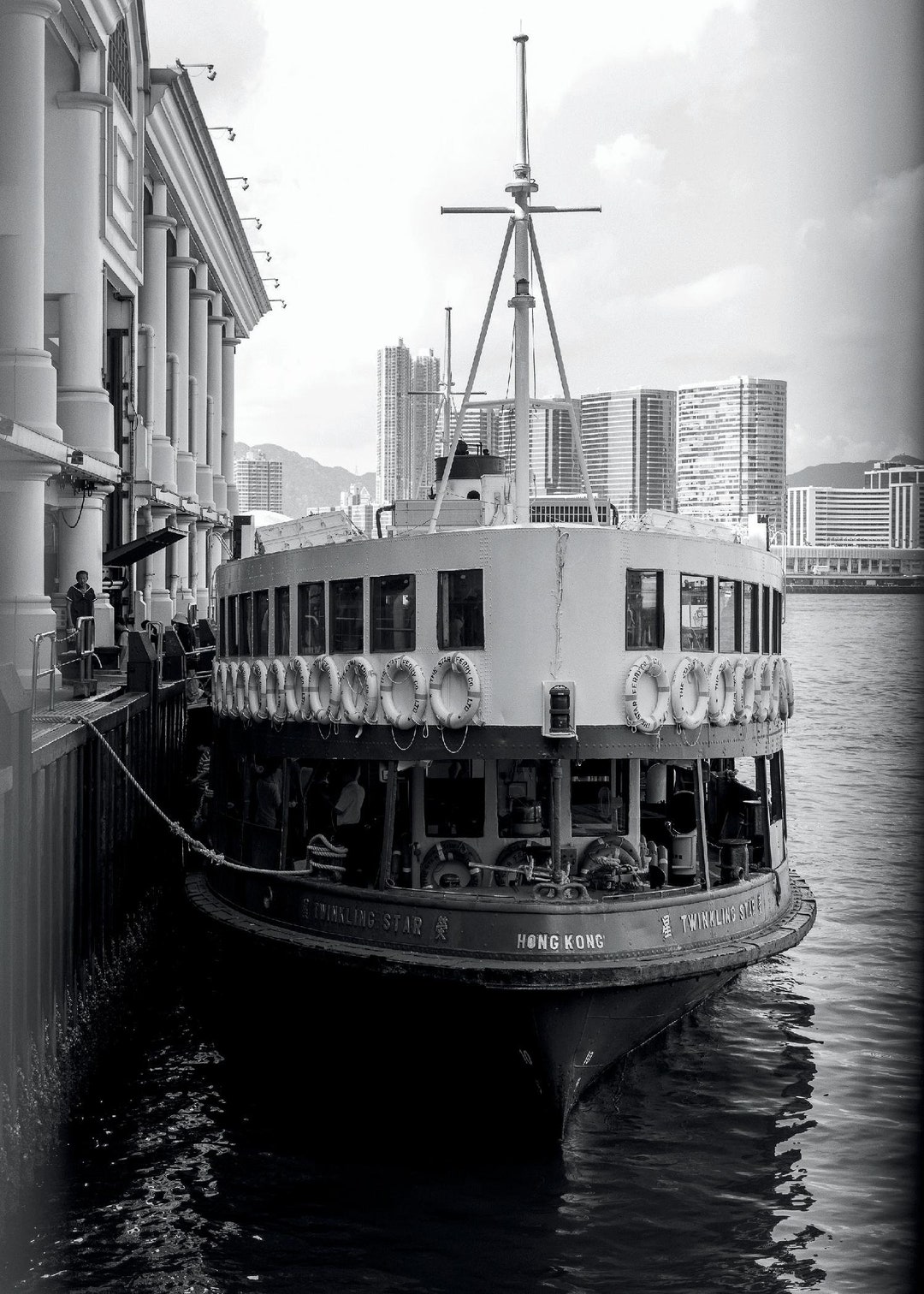 Star Ferry Hong Kong - Hong Kong Gift - Black and White Print - Digital ...