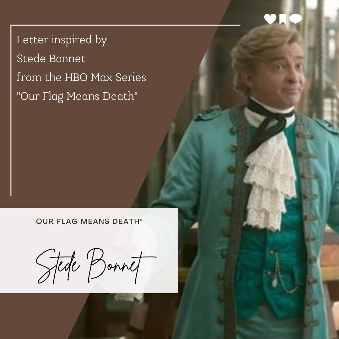 Letter Inspired by Stede Bonnet From our Flag Means - Etsy