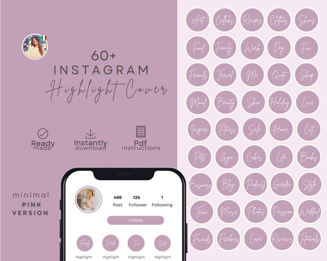 180+ Instagram Story Highlight Covers for Instagram Bloggers and ...