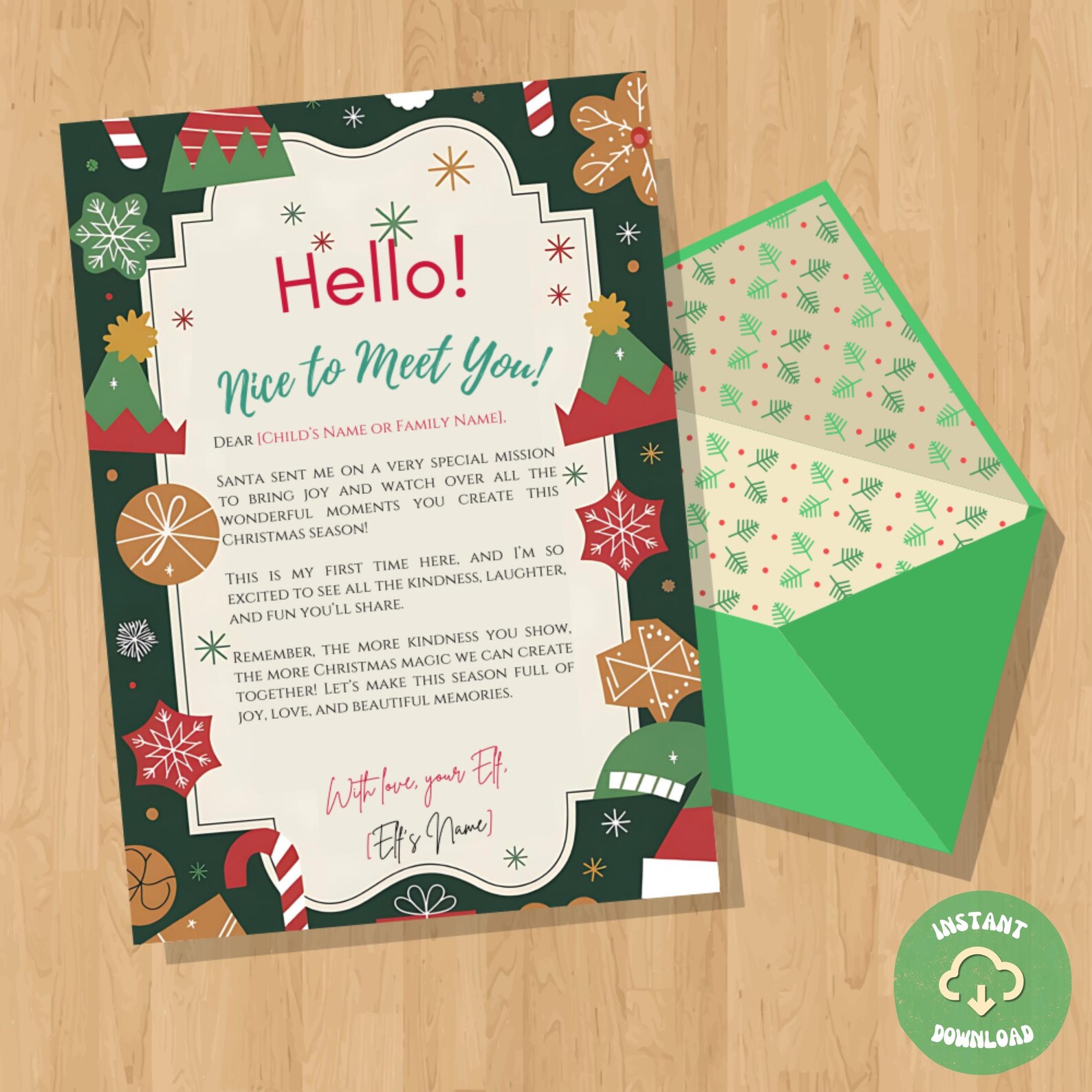 EDITABLE Elf Arrival Letter, First Time Elf Arrival Letter, Elf Letter ...