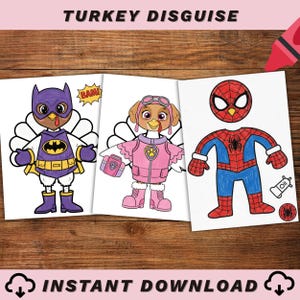 Super Mario Turkey Disguise Craft | Kids Thanksgiving Craft | Classroom ...