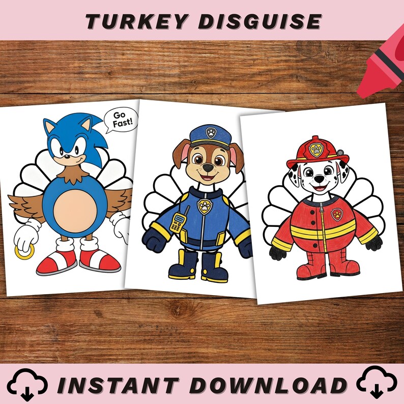 Super Mario Turkey Disguise Craft | Kids Thanksgiving Craft | Classroom ...