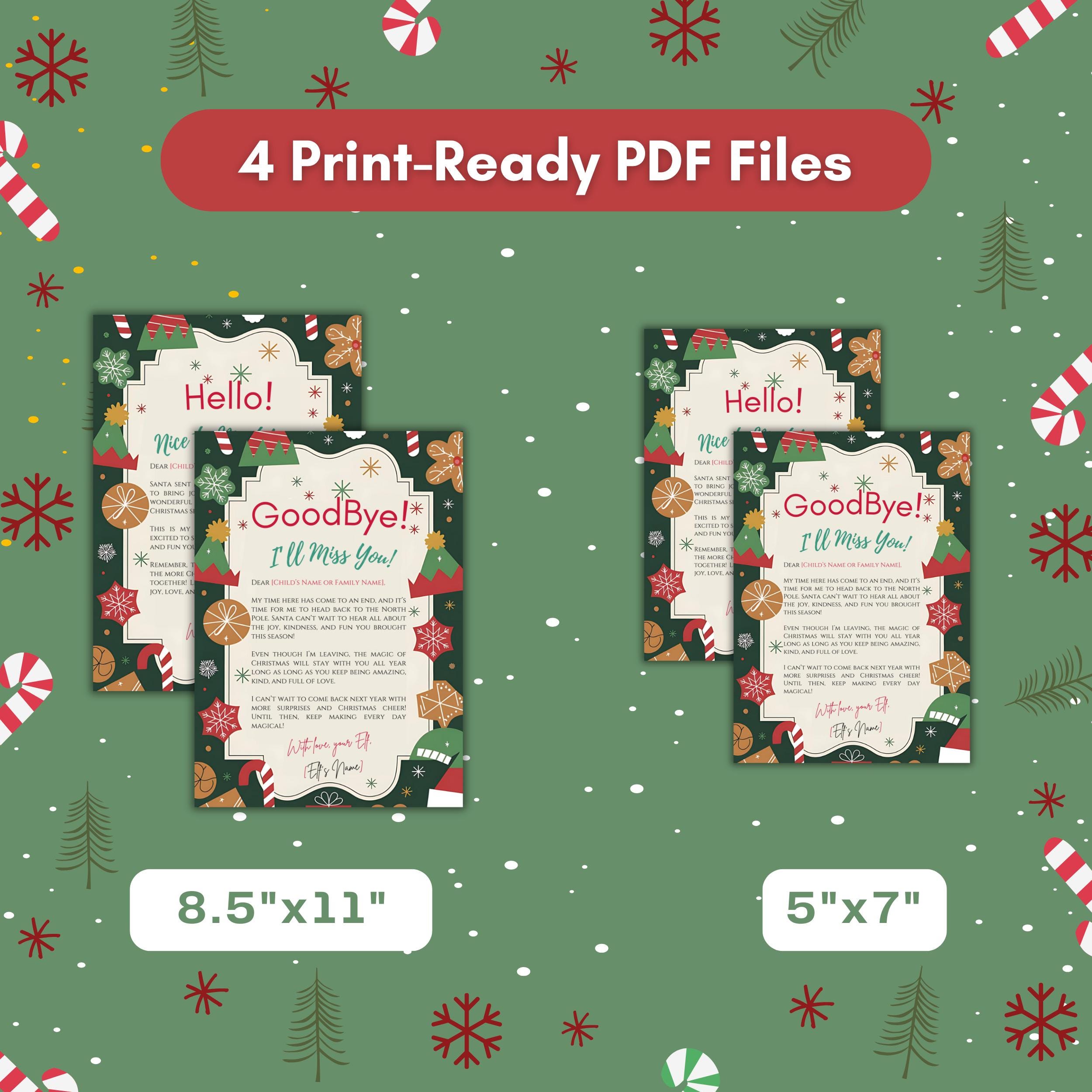 EDITABLE Elf Arrival Letter, First Time Elf Arrival Letter, Elf Letter ...