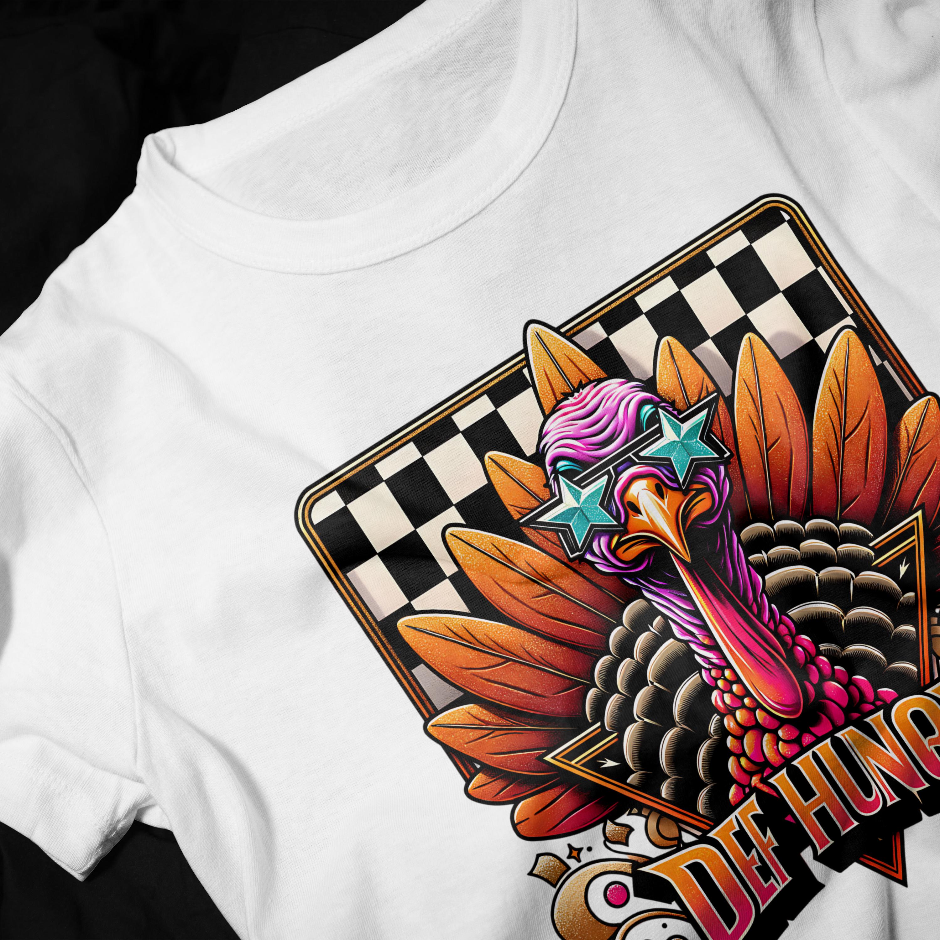 Glam Rockstar Turkey PNG: Funny Thanksgiving Shirt Design (digital ...