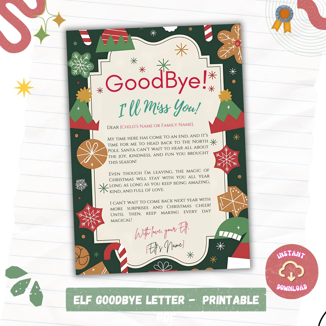EDITABLE Elf Arrival Letter, First Time Elf Arrival Letter, Elf Letter ...