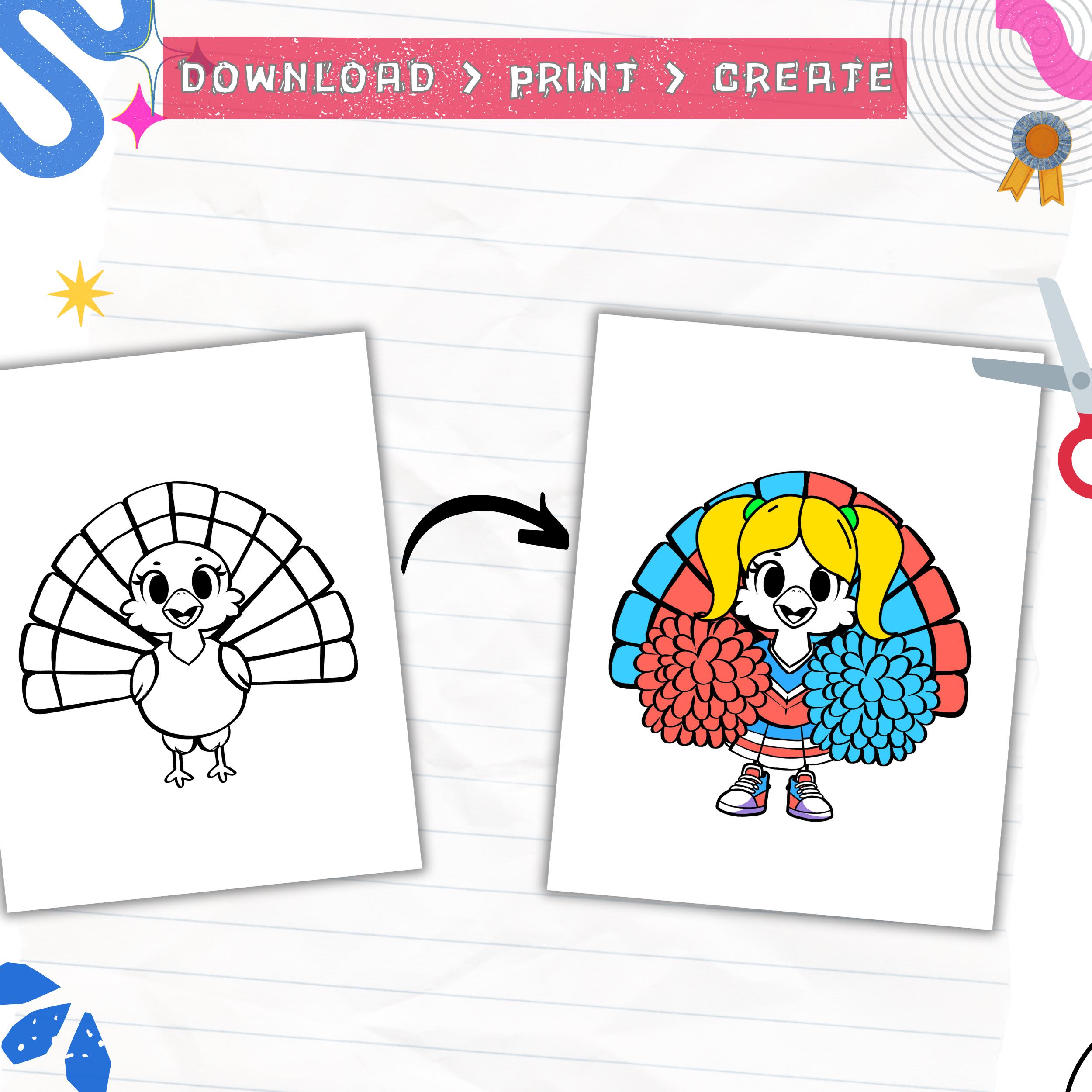 Turkey Disguise Craft: Thanksgiving Kids Activity (digital Download) - Etsy