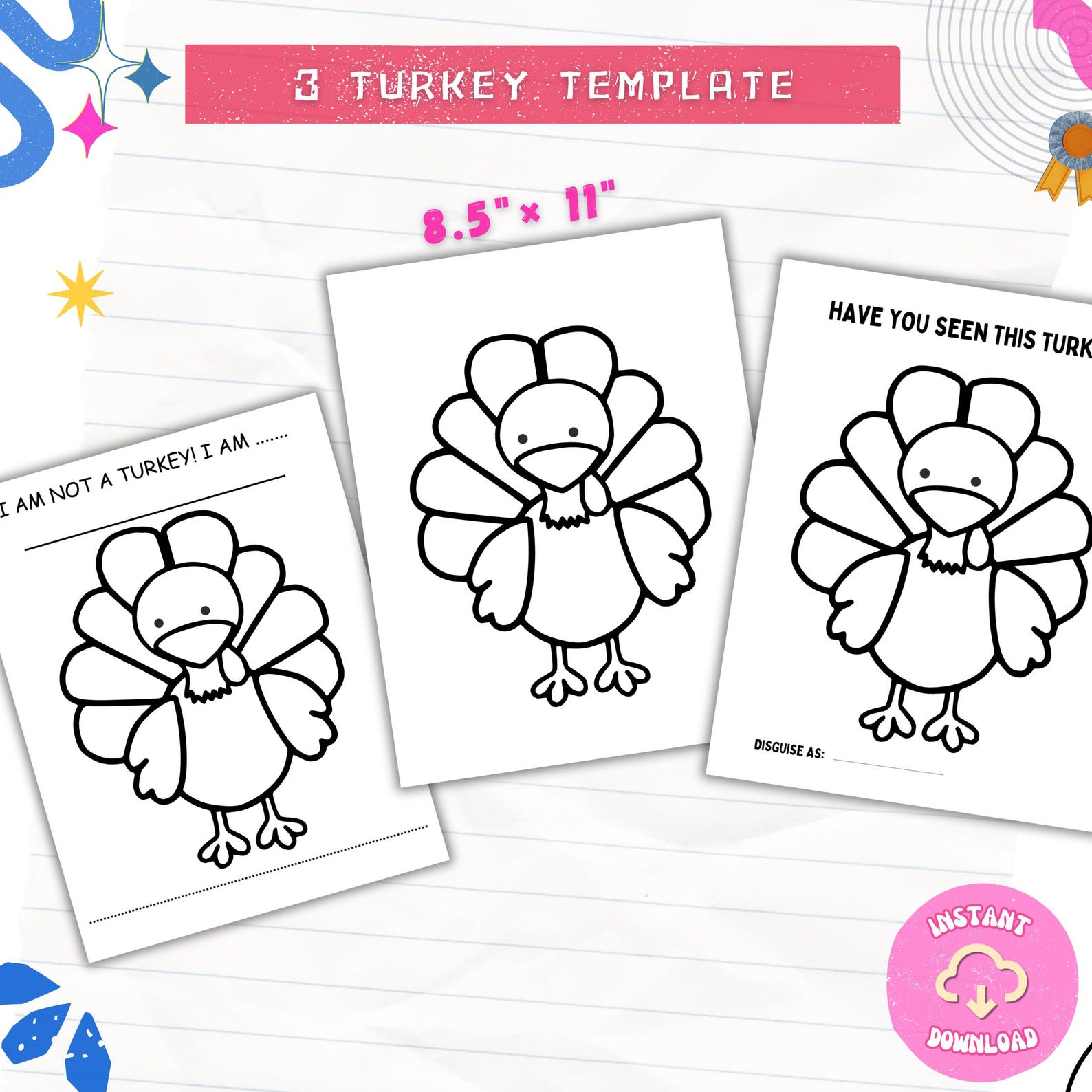 Turkey Hero Disguise Kit - Superhero Turkey Craft for Kids, Transform ...