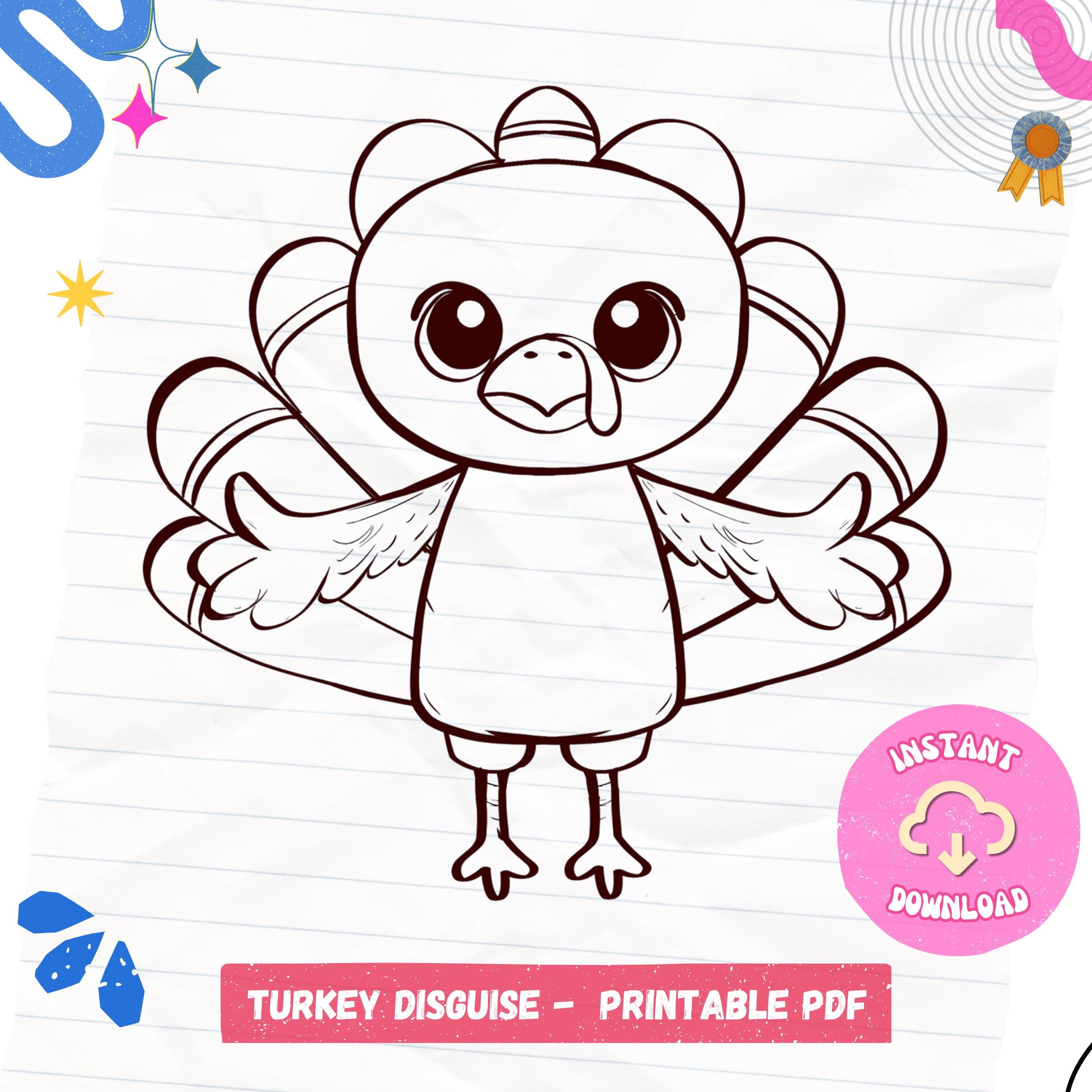 Police Officer Turkey Disguise: Thanksgiving Craft for Kids (PDF ...
