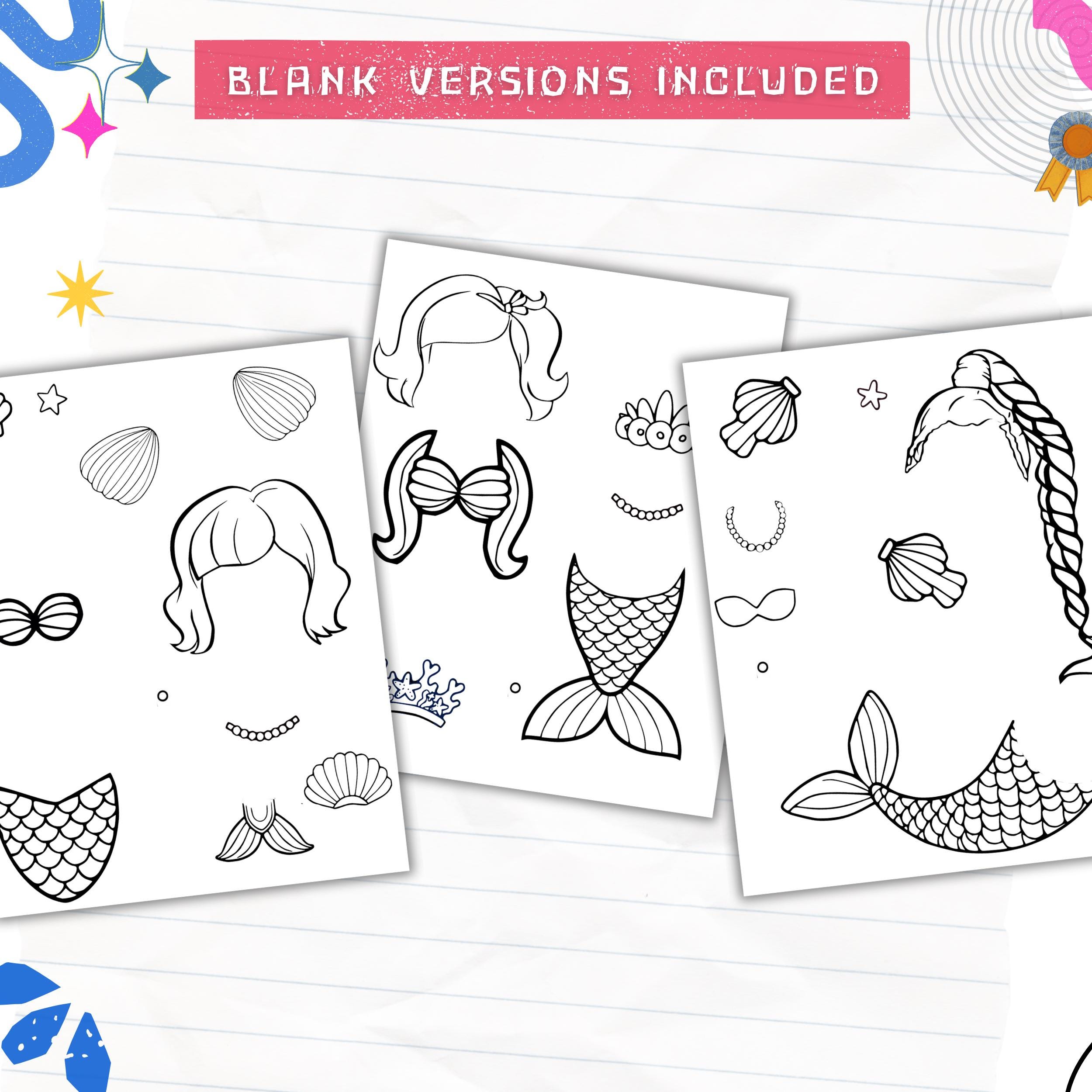 Mermaid Turkey Disguise Printable: Thanksgiving Activity (PDF) - Etsy