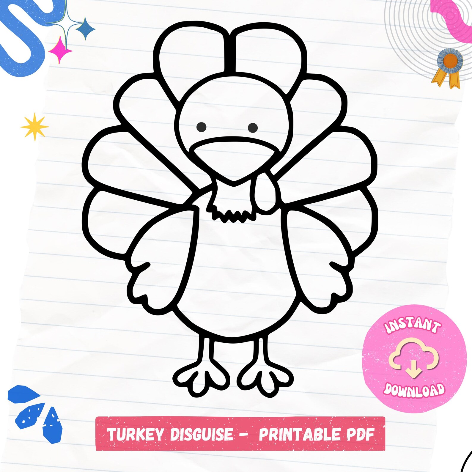 Turkey Hero Disguise Kit - Superhero Turkey Craft for Kids, Transform ...