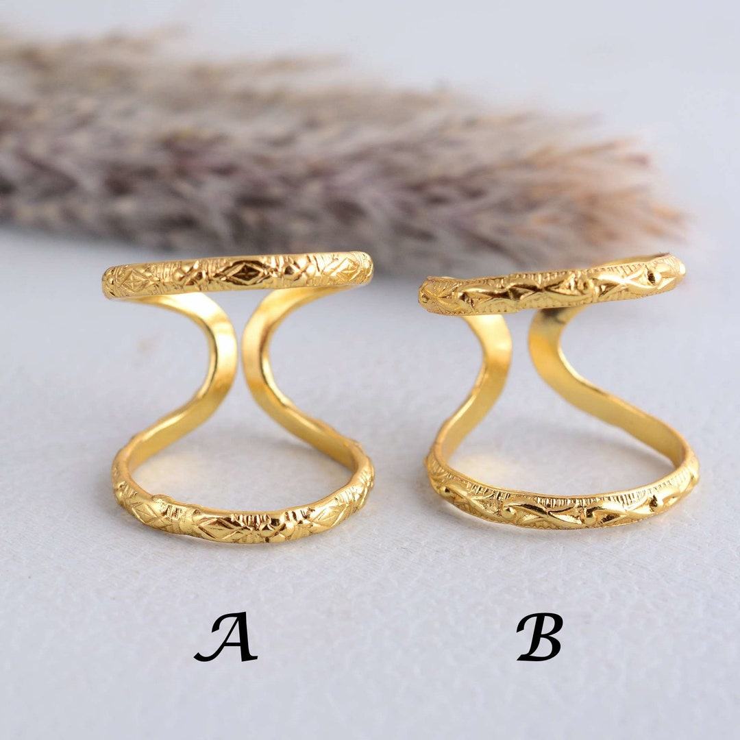 Trigger Finger Rings,18k Gold Arthritis Rings, EDS Finger Splint Rings ...