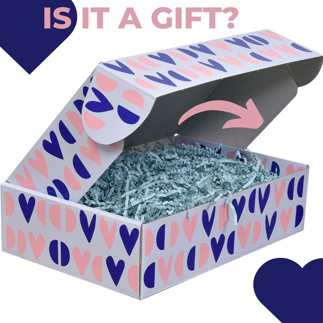 Gift Valentines Day Mailer Box With Cover, Folded Case, Gift Packaging ...