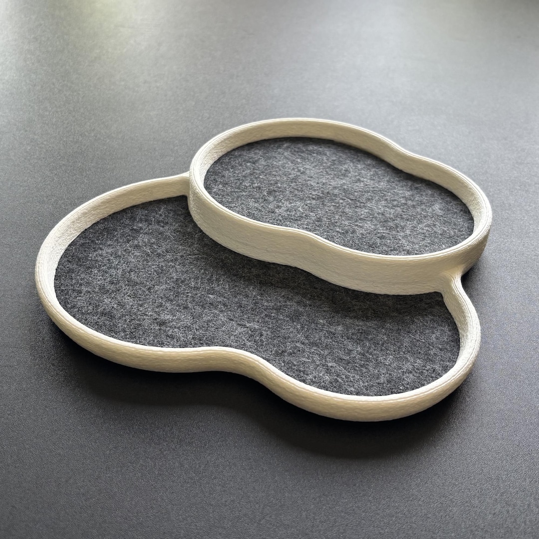 Felt Valet Tray, Organic-shaped Catch-all Tray, Decorative Tray, Home ...