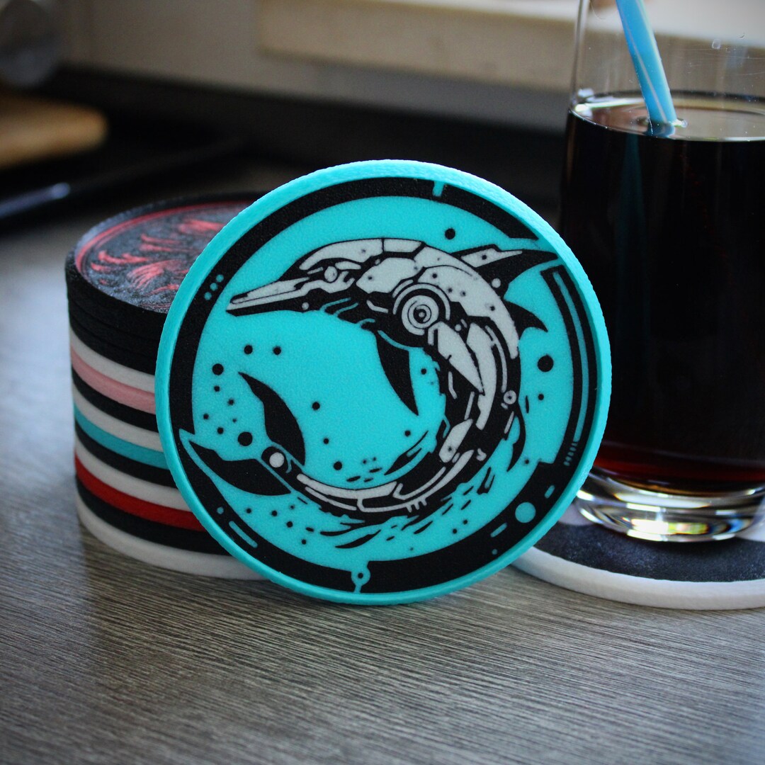 Mechanical Dolphin Coaster for Drinks, Stackable, Cool Designs ...