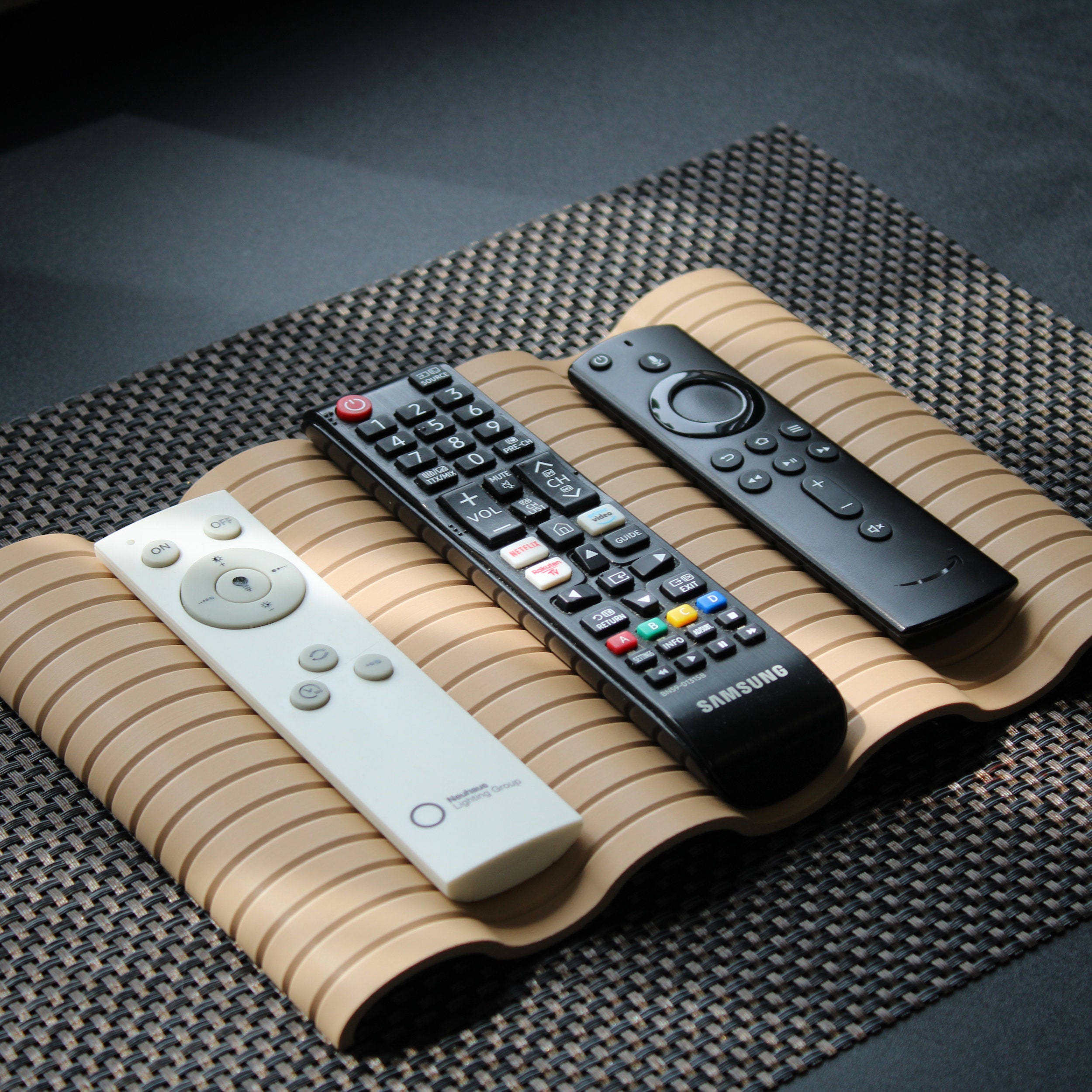 Wave Remote Tray, Decorative Remote Control Holder, TV Remote Caddy ...