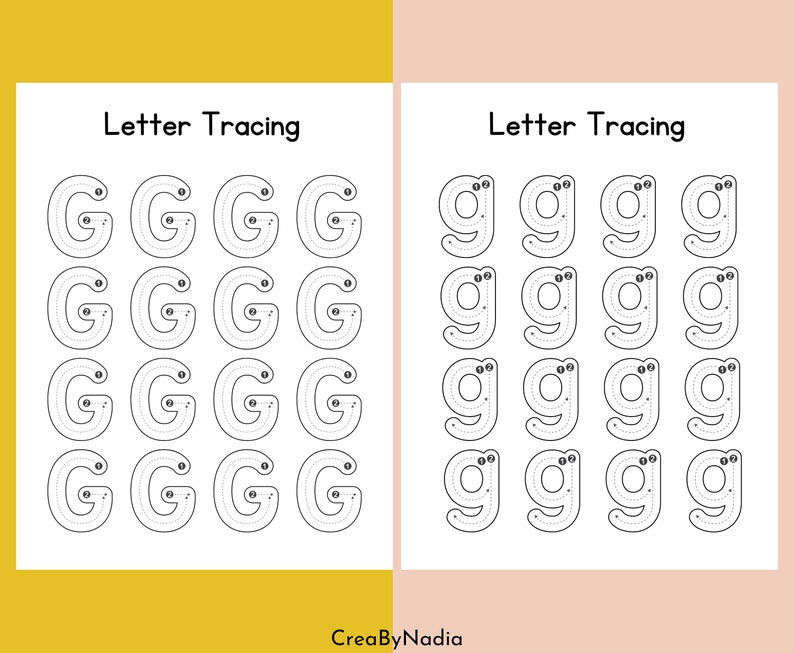Printable Alphabet Tracing Worksheets, Handwriting Practice, Preschool ...