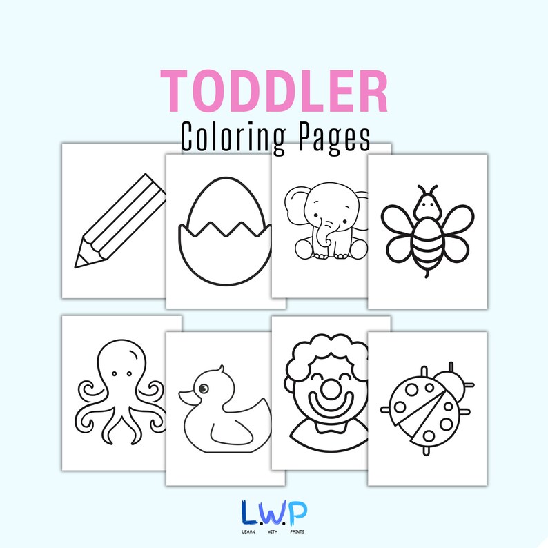 70 Printable Coloring Pages for Kids, Toddlers, Preschoolers, Coloring ...