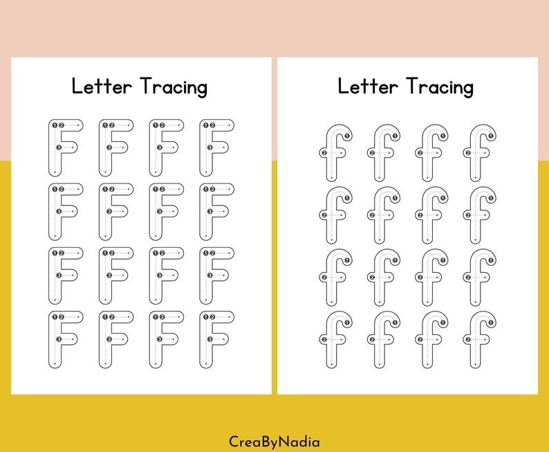 Printable Alphabet Tracing Worksheets, Handwriting Practice, Preschool ...