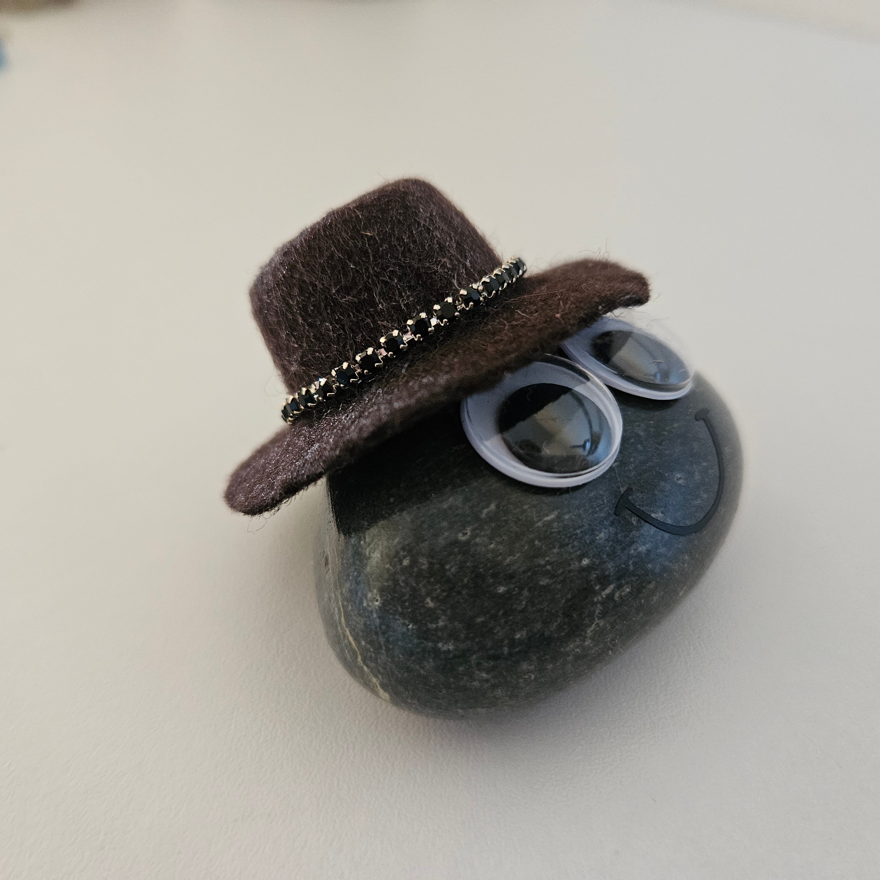 Unique Rock Friend: Cowboys Rock With Brown Hat - Funny Rock Pal ...