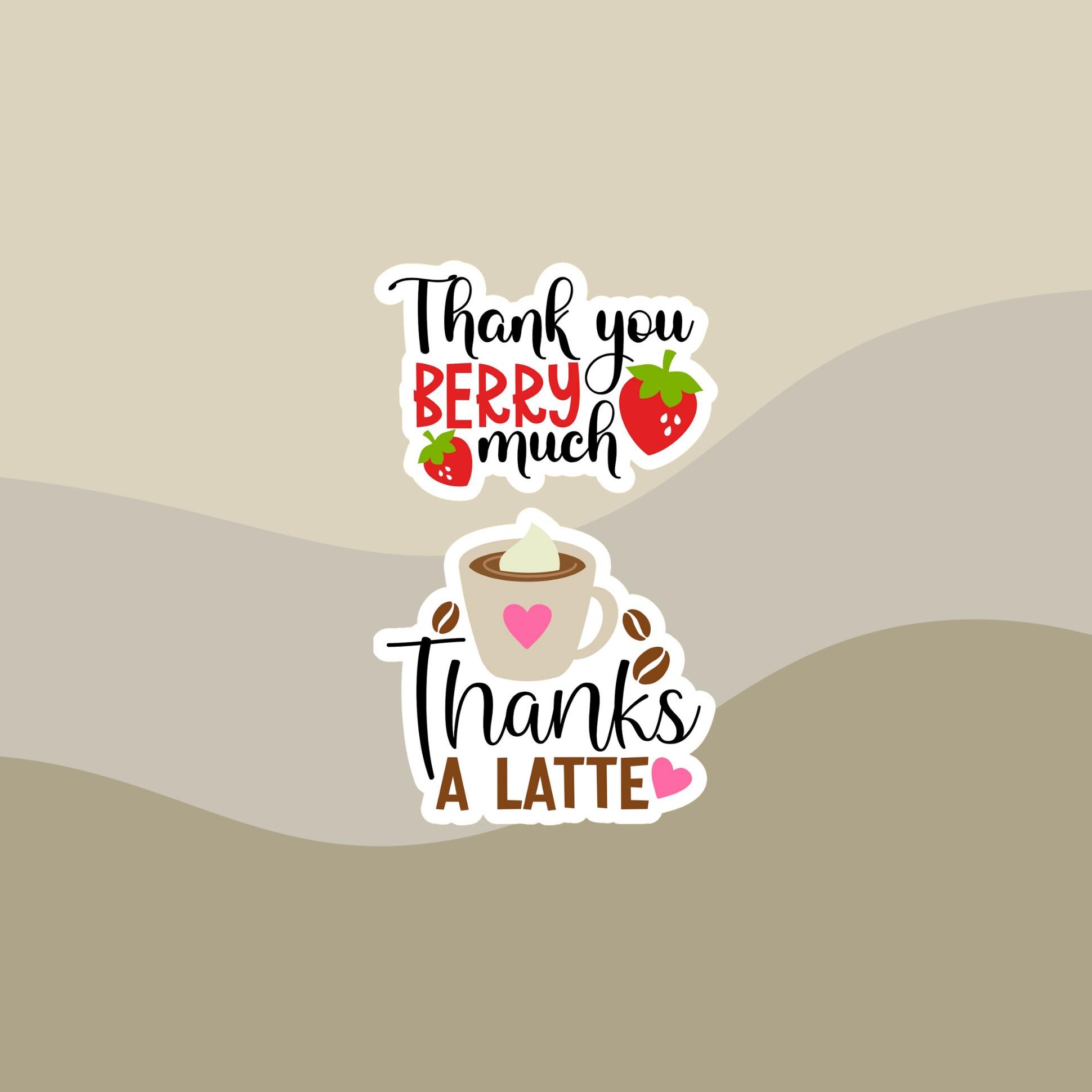Funny Thank You Pun Stickers: Waterproof Vinyl Decals - Etsy