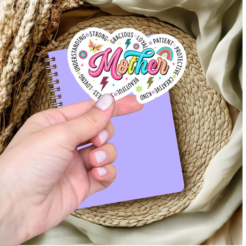 Mother's Day Vinyl Stickers Pack | Mom Hearts | Waterproof Vinyl Decals ...