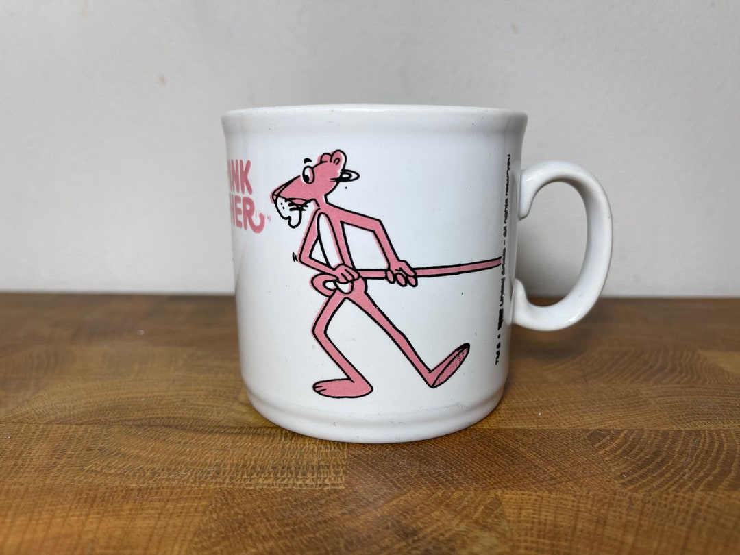 1982 Vintage the Pink Panther Mug - Tekst Misprint! Cartoon Animated Tv ...