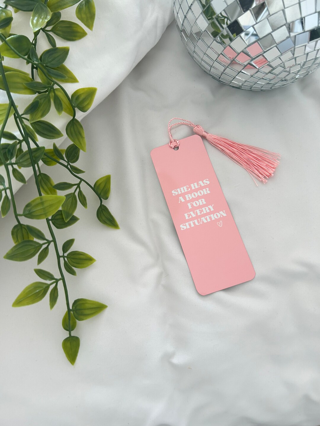 She Has a Book for Every Situation Heart Metal Bookmark - Etsy