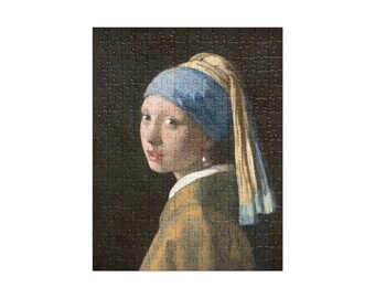 Girl With a Pearl Earring Puzzle - Etsy